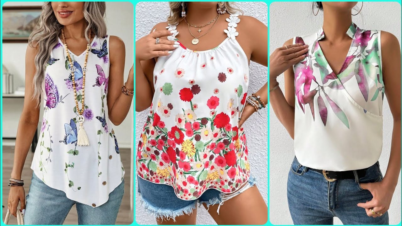 DISEÑOS DE BLUSAS CON ESTILO Y BONITO ESTAMPADO - YouTube