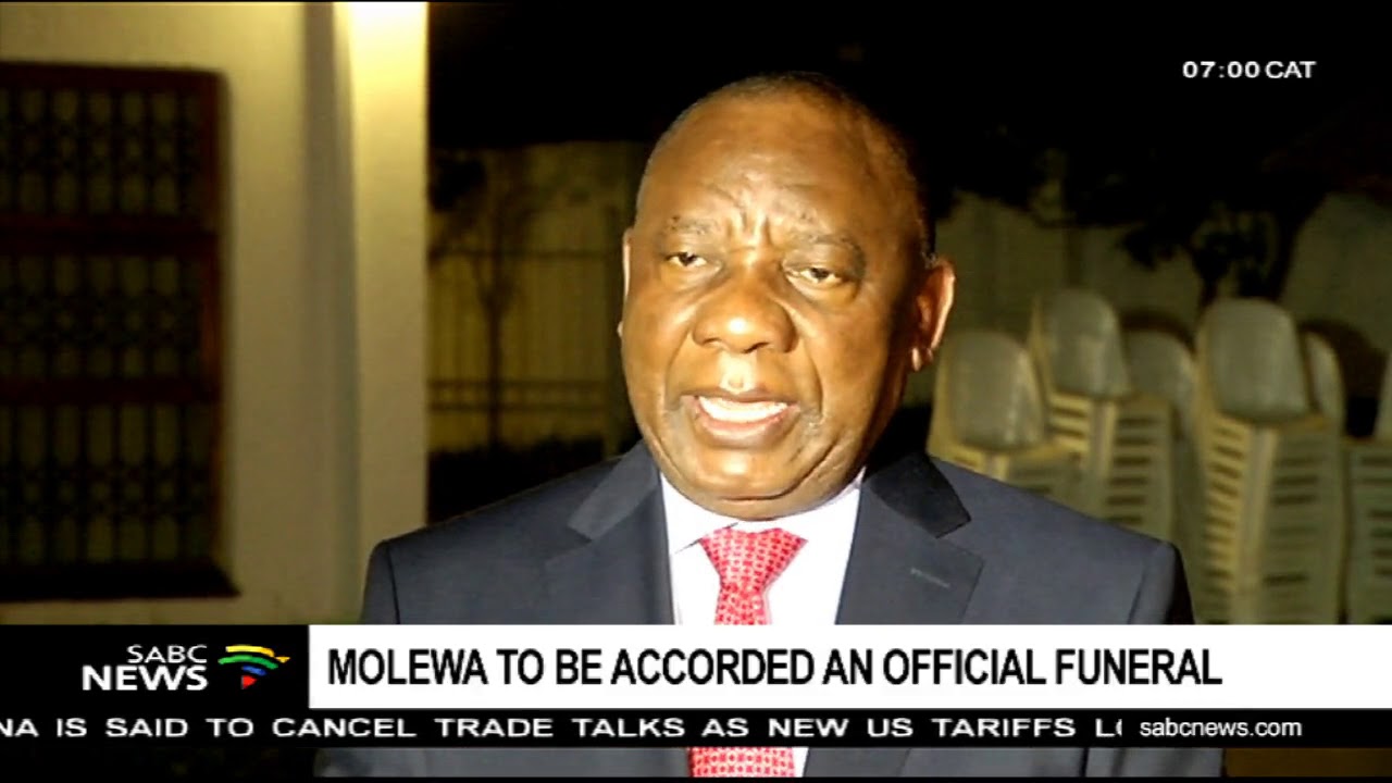 Molewa to be accorded an official funeral - YouTube
