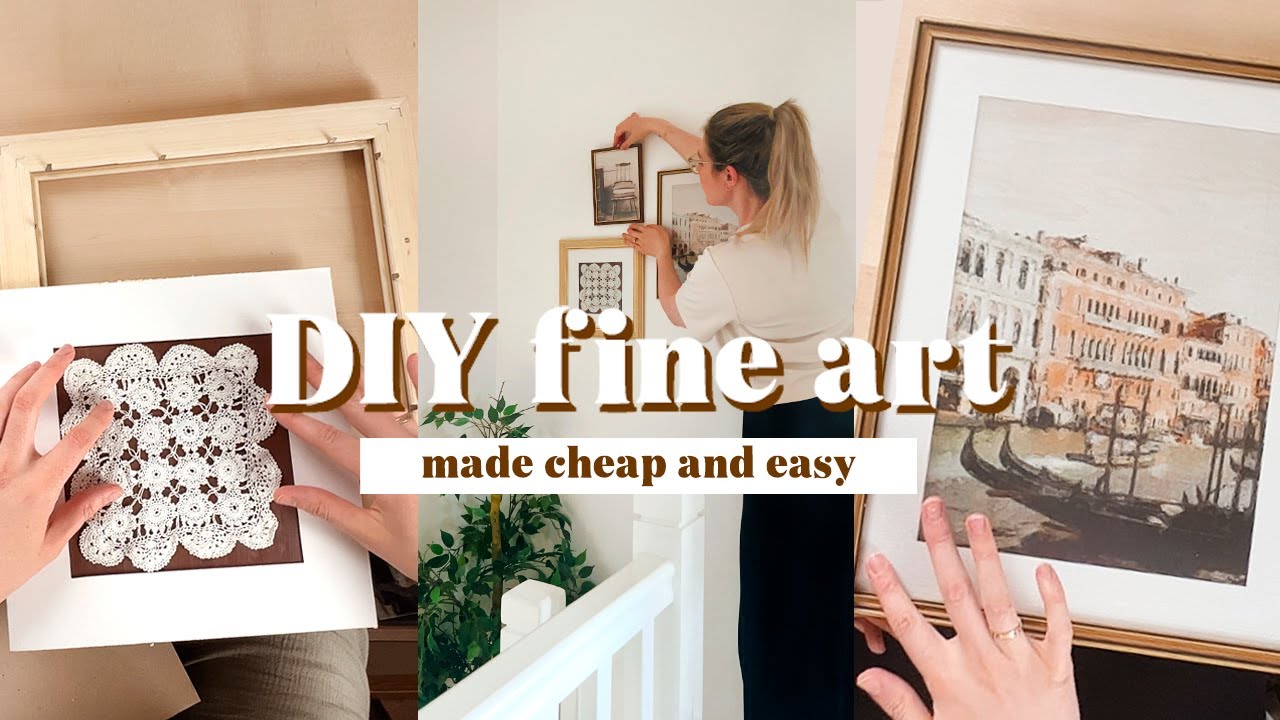 DIY Fine Art For Your Home | made CHEAP & EASY | no artistic skills ...