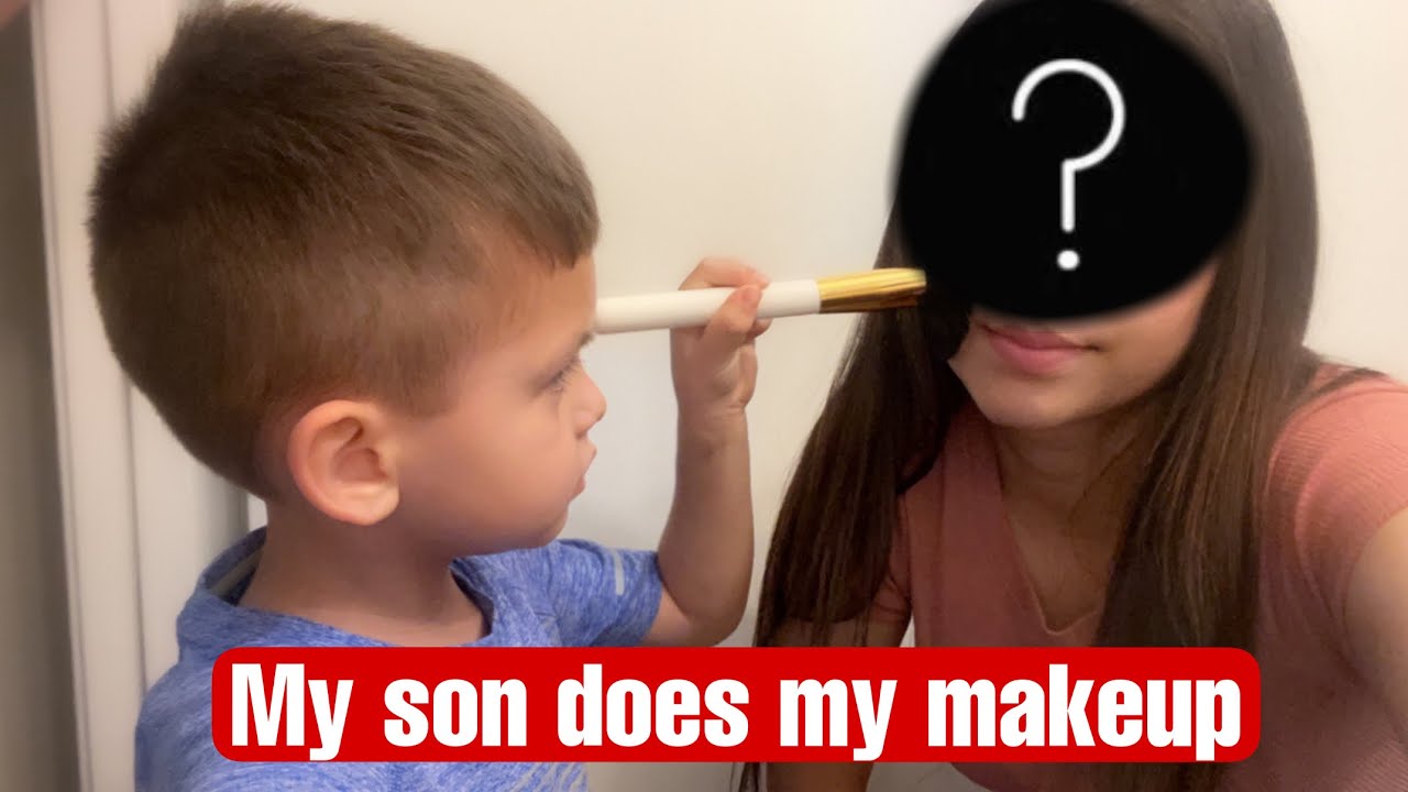 MY SON DOES MY MAKEUP - YouTube