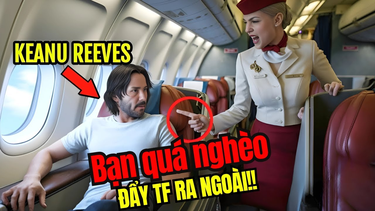 Tiếp viên hàng không đuổi KEANU REEVES mà không biết anh ấy sở hữu ...