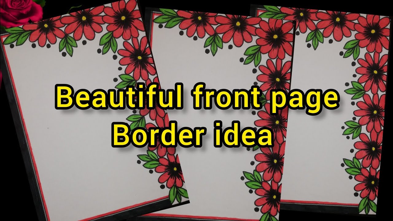 Beautiful front page design||#cute #viral - YouTube