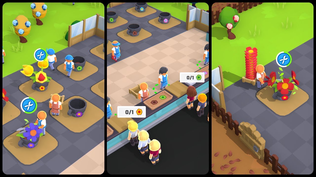 Flower factory tycoon Gameplay Android Mobile - YouTube
