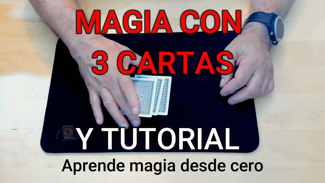 TUTORIAL Y TRUCO CON TRES CARTAS - YouTube