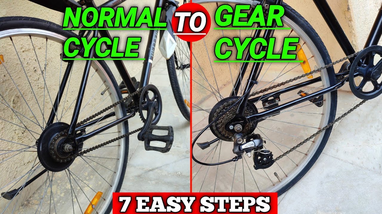 Normal Cycle Me Gear Kaise Install Karen? How To Install Gear In Normal ...