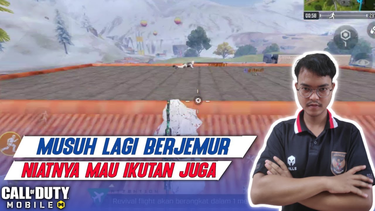 GANGGUIN MUSUH LAGI BERJEMUR WKWK - BR COD MOBILE - YouTube