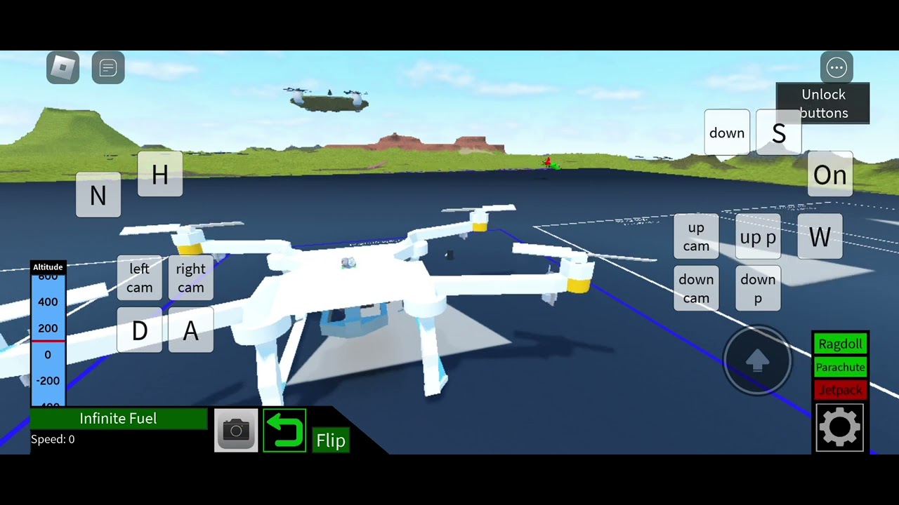 Dji Phantom 4 pro Drone in plane crazy roblox - YouTube