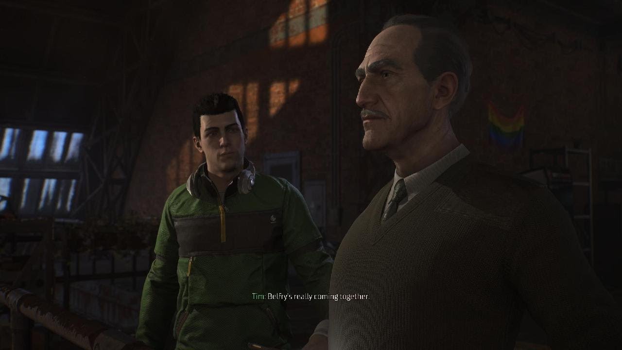 Gotham Knights Tim Drake Robin Knighthood with Alfred Scene Cutscene ...