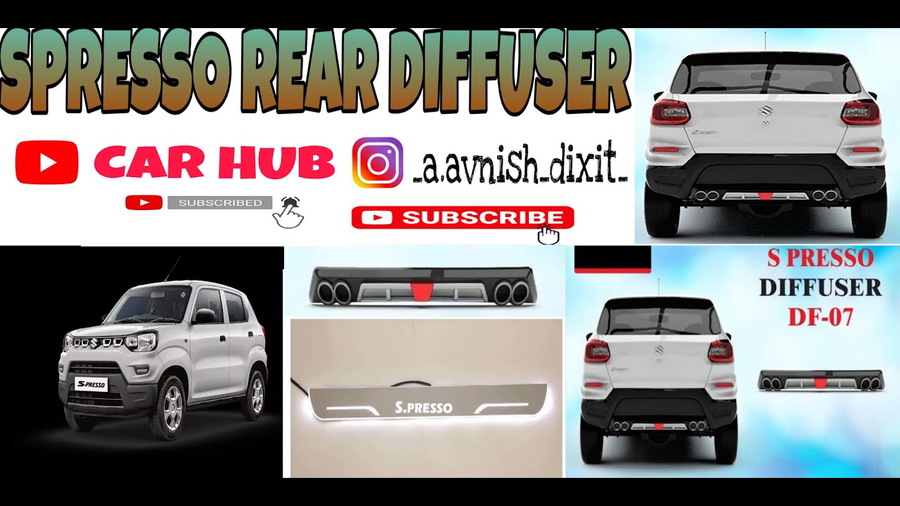 SPRESSO REAR DIFFUSER || CAR HUB || BEST QUALITY - YouTube