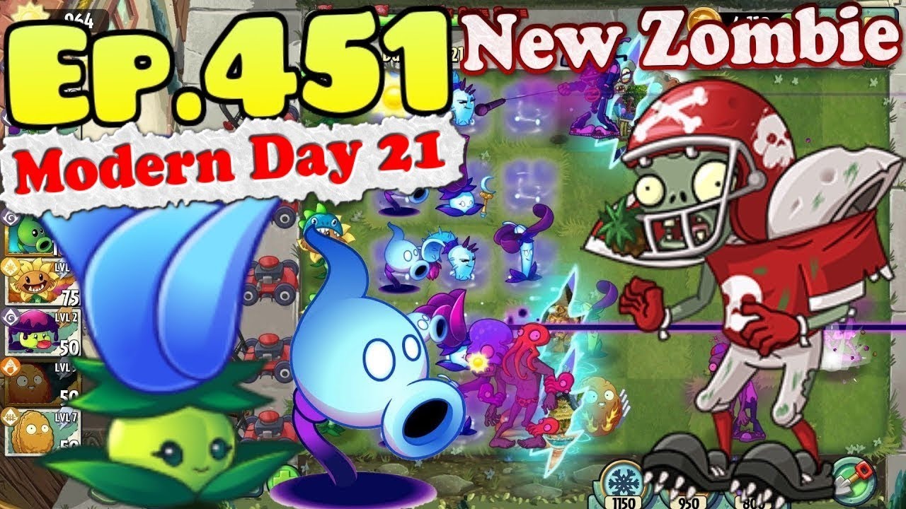 Plants vs. Zombies 2 - New All-Star Zombie - Modern Day - Day 21 (Ep ...