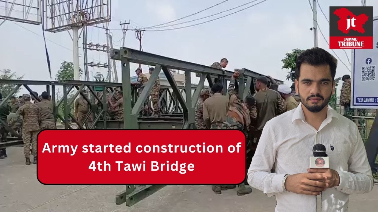 #BREAKING Army started construction of 4th Tawi Bridge - YouTube