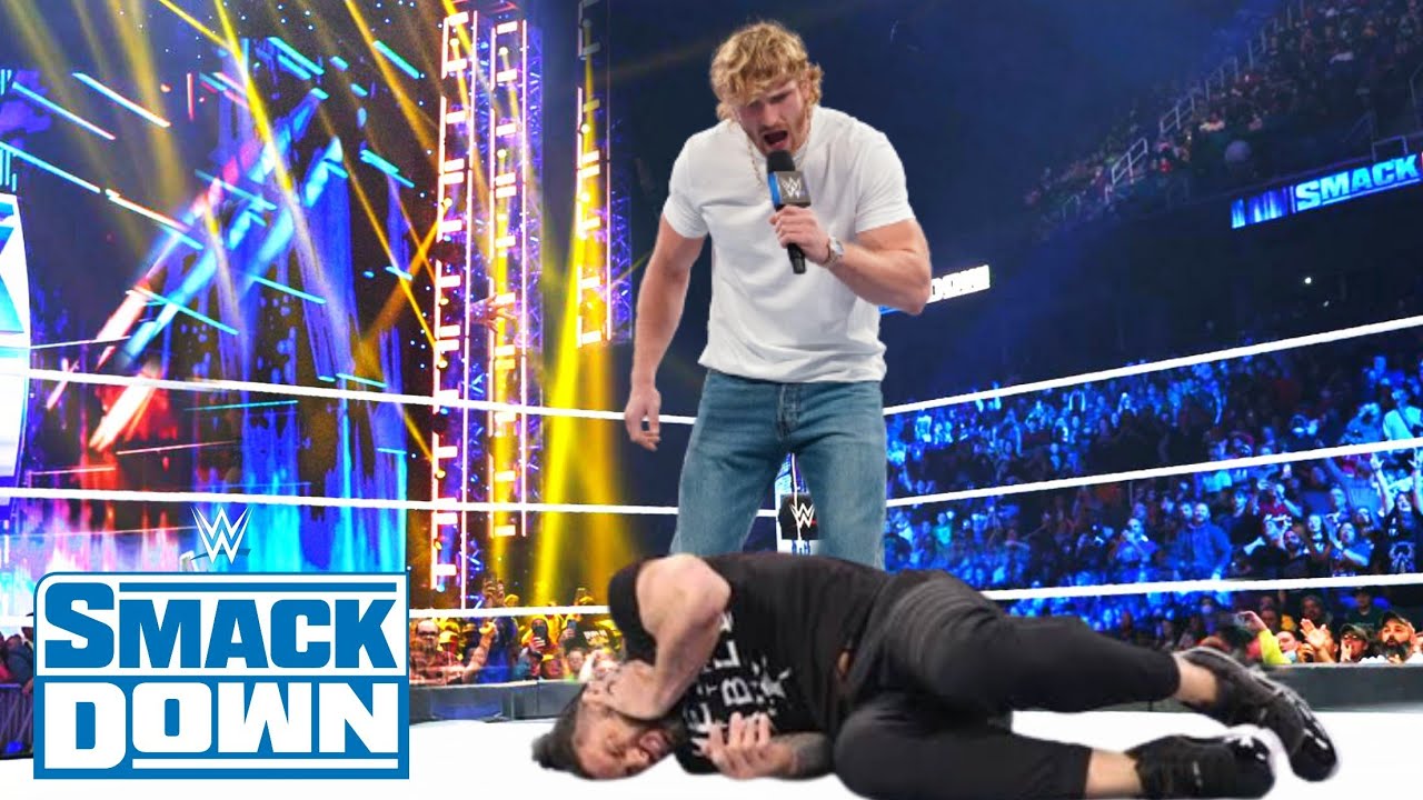 Logan Paul Attack Roman Reigns In SmackDown Highlights 8-October-2022 ...