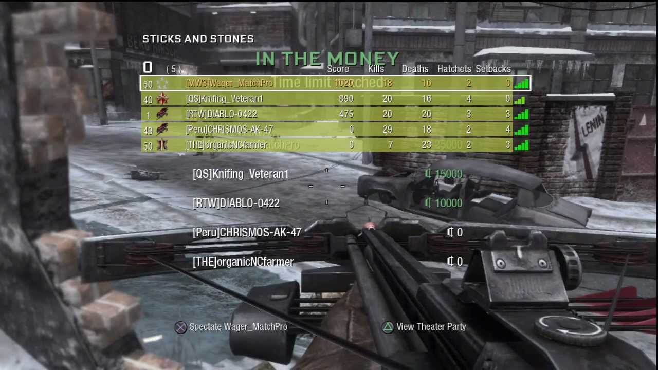 Black Ops Wager Match Stick And Stones Higher Roller Youtube