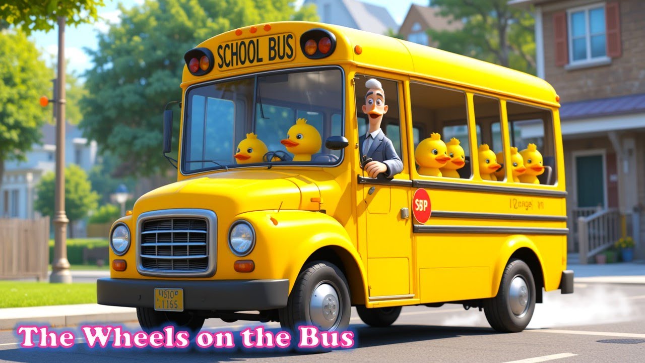 The Wheels on the Bus | by 5 Little Ducks | Nursery Rhymes & Kids Song ...