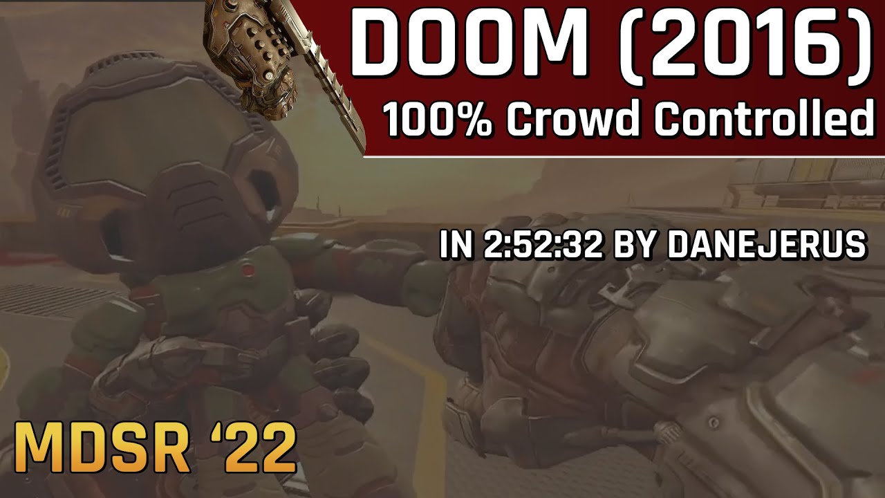 DOOM (2016) 100% Crowd Controlled in 2:52:32 by Danejerus - YouTube
