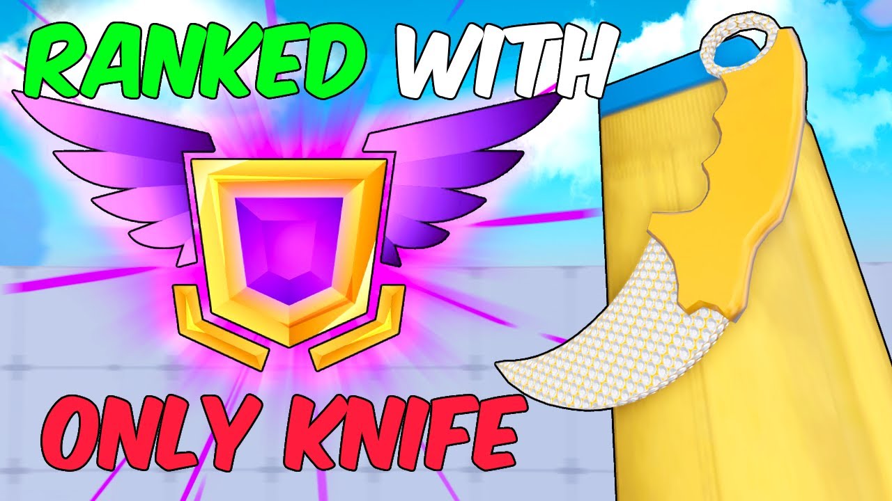 KNIFE ONLY In Roblox Rivals *RANKED* - YouTube