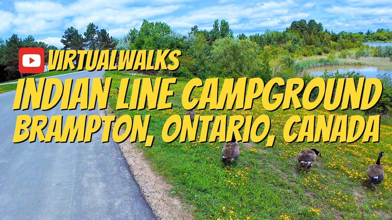 Walking through Indian Line Campground in Brampton, Ontario, Canada ...