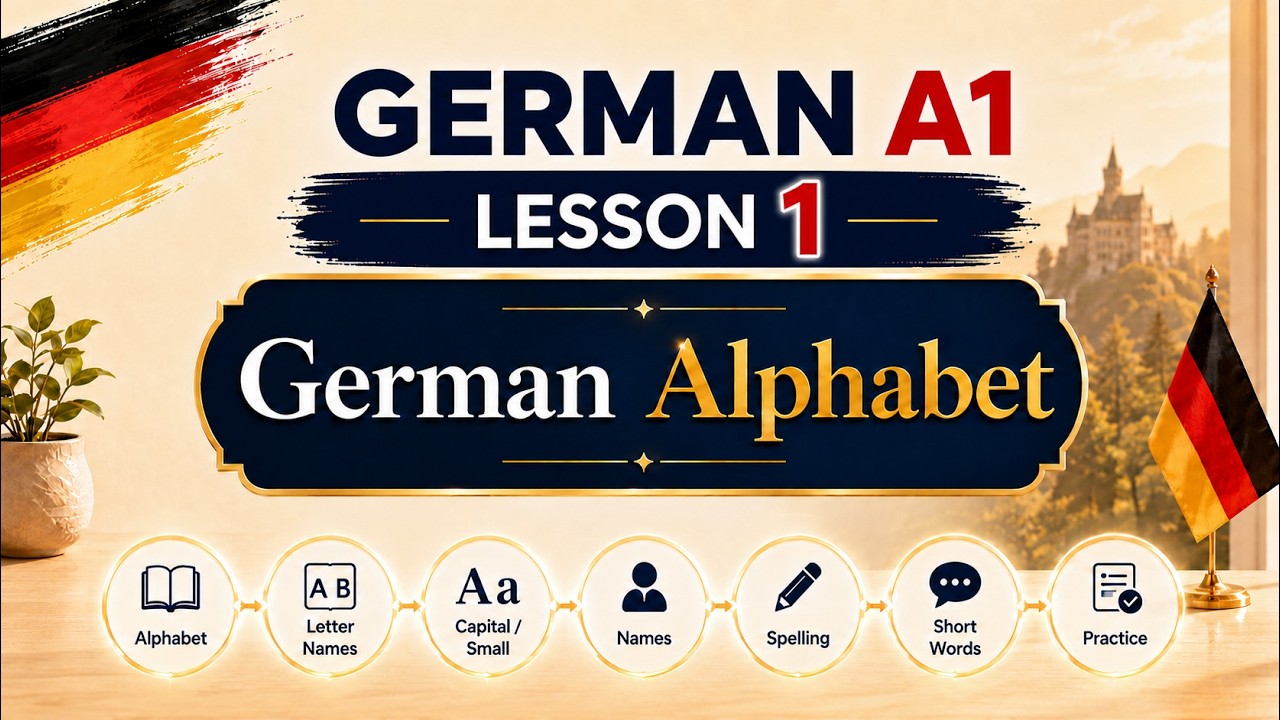 German A1 Course | Lesson 1 | German Alphabet & Reading Basics - YouTube