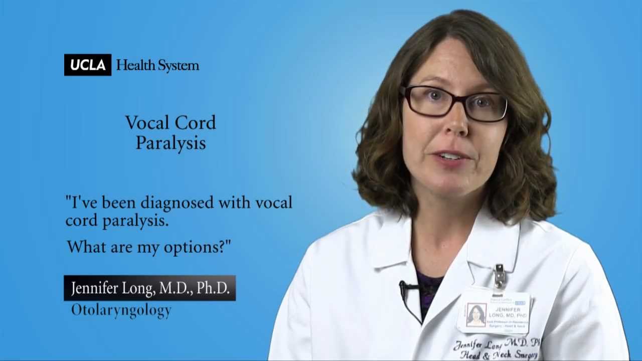 Real Questions | Vocal Cord Paralysis | UCLA Head and Neck Surgery ...