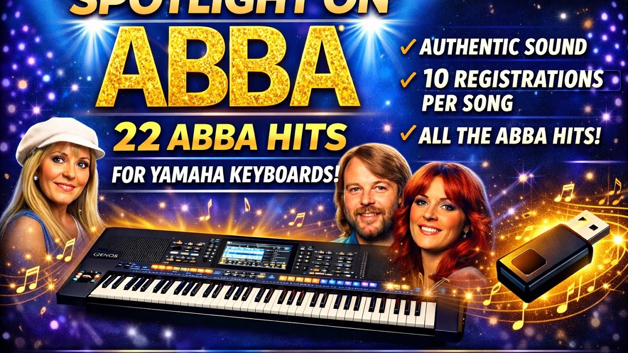 GENOS 2 registrations, from "Spotlight On...Abba" Genos software. Available for other Yamaha ...