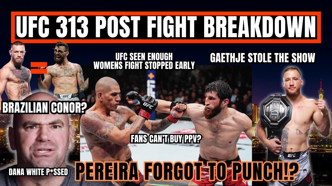 UFC 313 Post-Fight Breakdown | Pereira vs Ankalaev, Gaethje vs Fiziev ...
