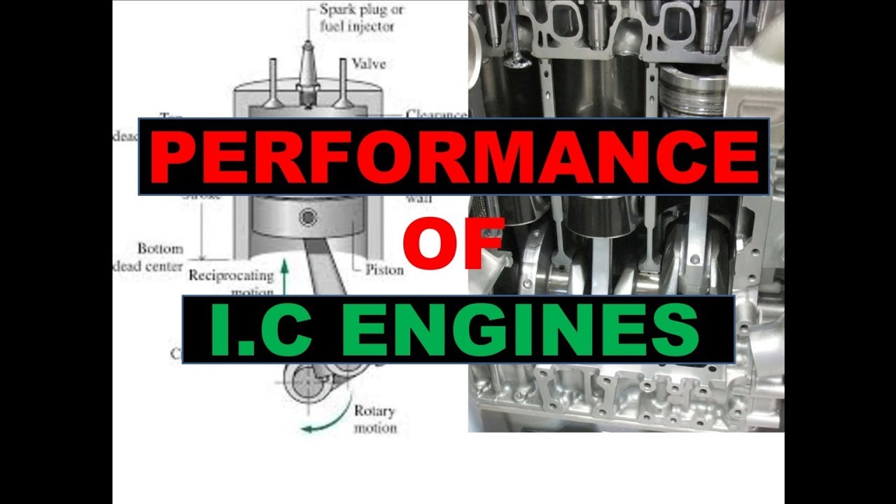 PERFORMANCE OF IC ENGINES || THERMAL ENGINEERING - YouTube