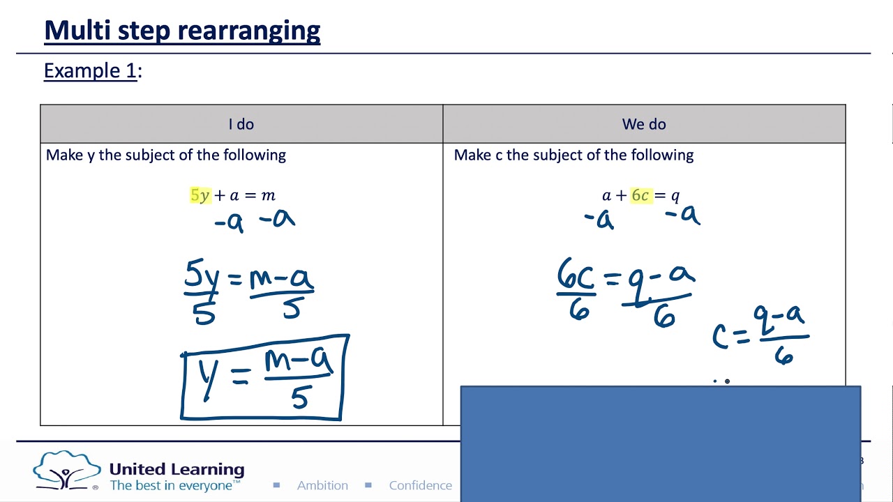 Rearranging the Subject of a Formula (Day☝️ ) - YouTube