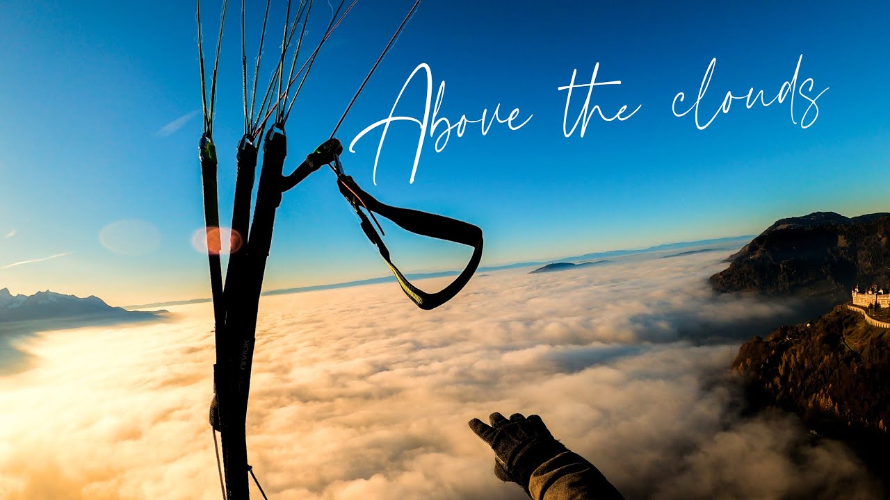 Above the clouds - Paragliding [4K] - YouTube