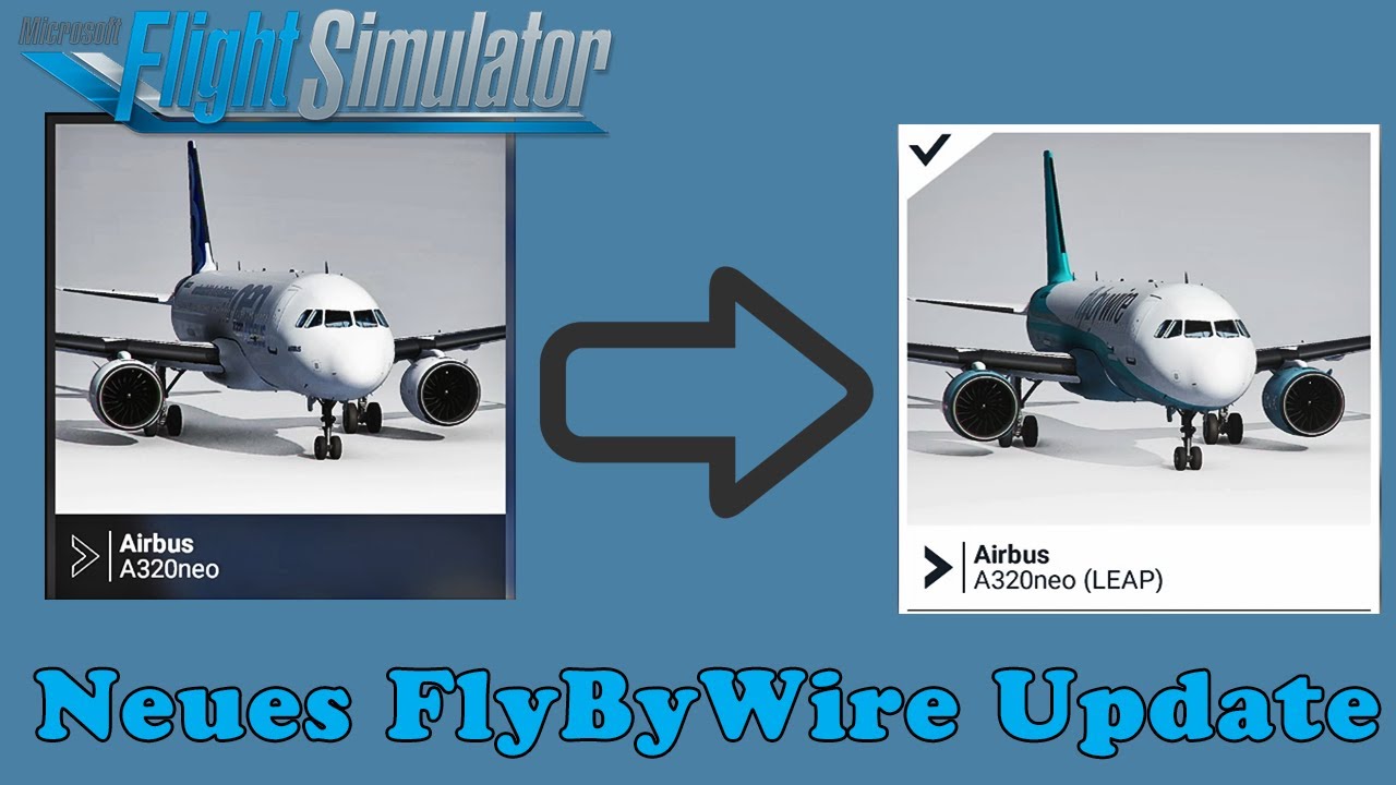 Neues FlyByWire Update mit eigenen Liveries - MSFS 2020 - YouTube