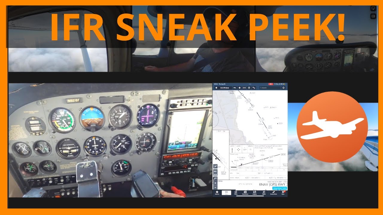 ACTUAL INSTRUMENT Approach Example Patreon Content Flying In The Clouds ...