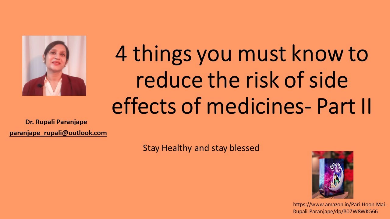 4 things you must know to reduce the risk of side effects of medicines ...