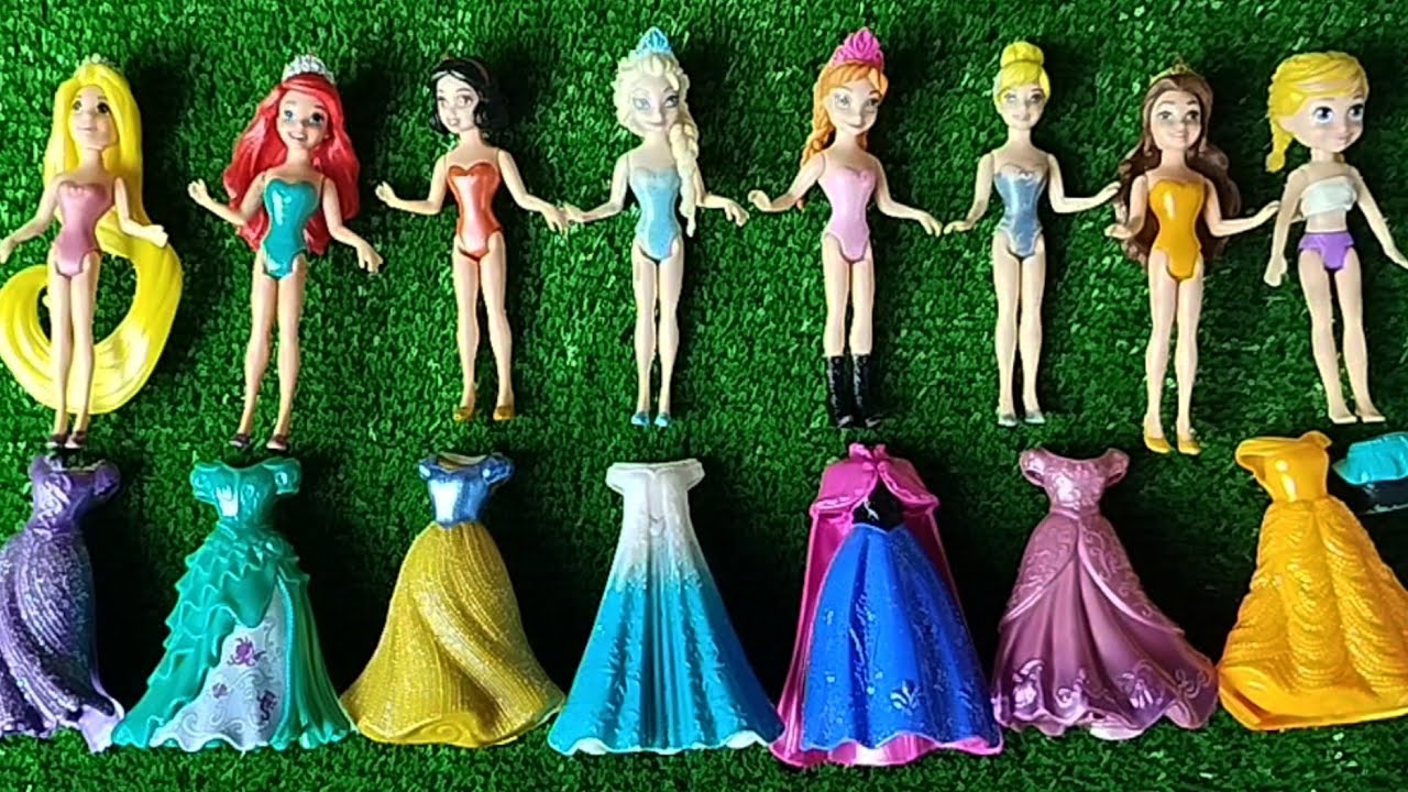 ASMR Unboxing Mattel Disney Princess Spin & Reveal Surprise Dolls ...