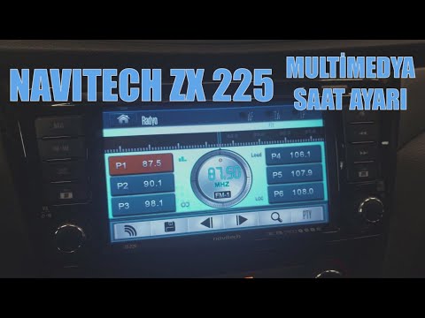NAVİTECH   ZX 225 MULTİMEDYA SAAT AYARI #navitech #navitechzx225 #multimedya #saataayarı
