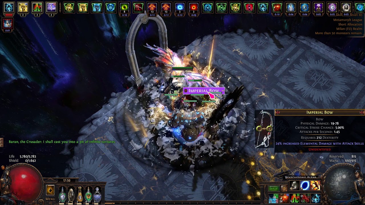 PoE 3.9 Ice Crash showcase - YouTube