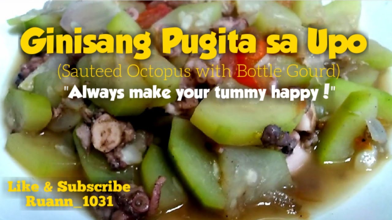 Ginisang Pugita sa Upo|Octopus Recipe|Ruann_1031 - YouTube