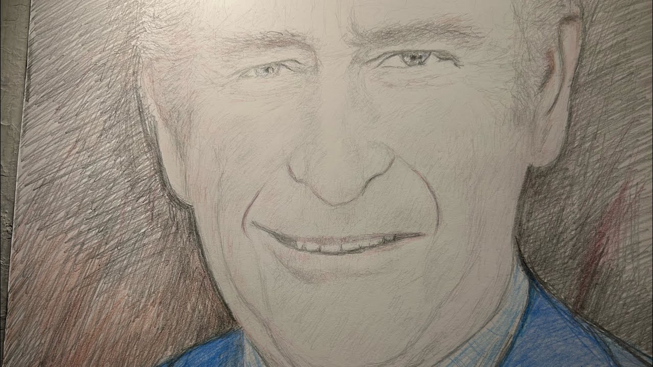 👑🇬🇧ART☀️EVAGELOS🌹Pencil sketch drawing 🏼 His Majesty King Charles III 👑 ...