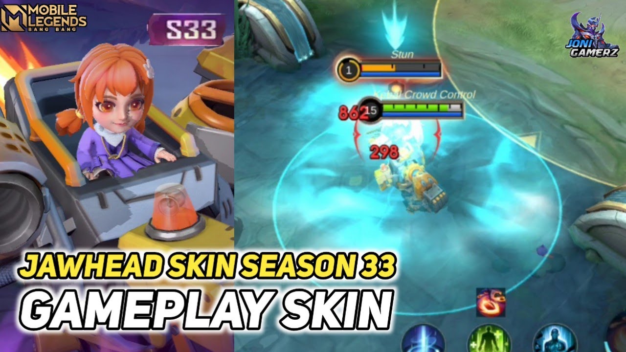 JAWHEAD NEW SKIN SEASON 33 & RELEASE DATE / TANGGAL RILIS - GAMEPLAY SKIN MOBILE LEGENDS - YouTube