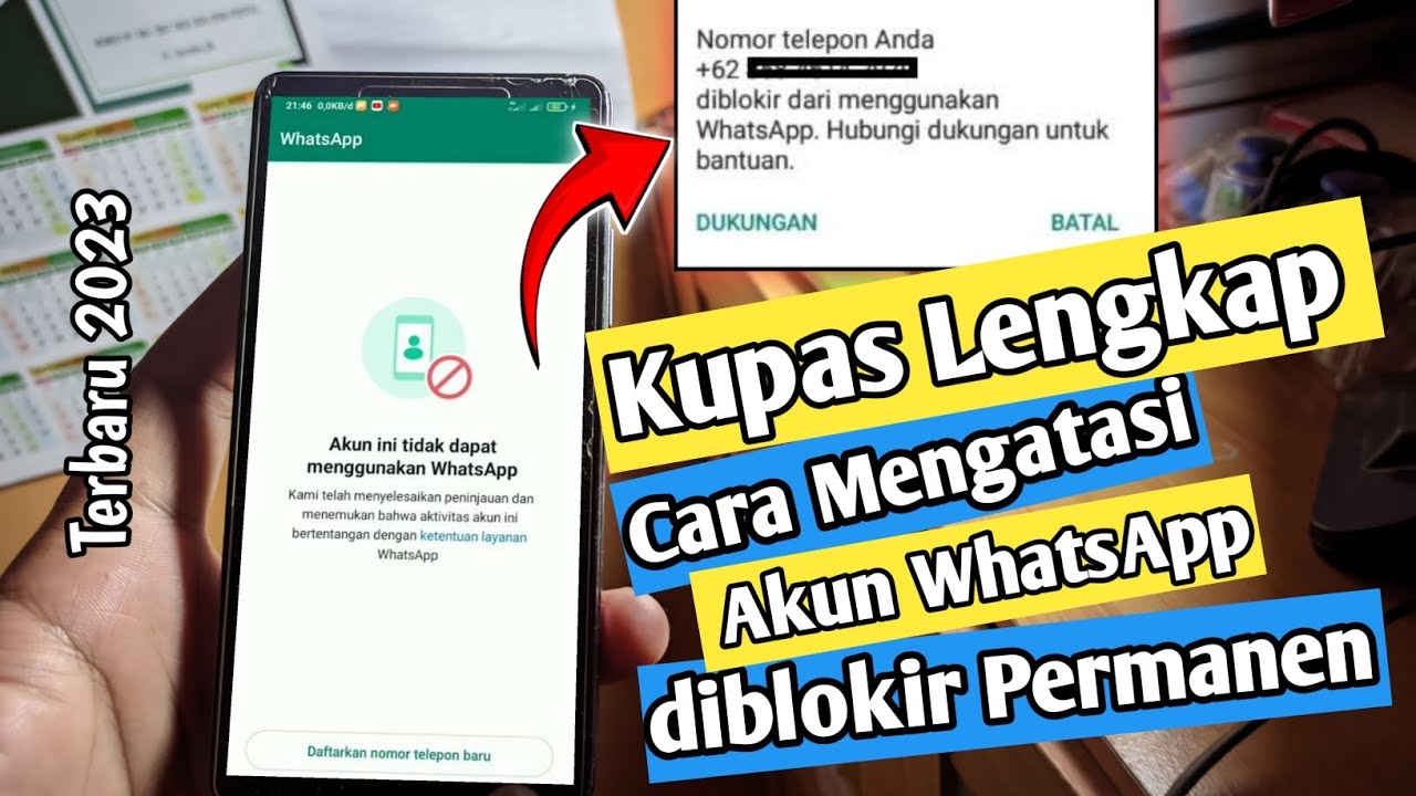Wa diblokir karena spam | akun whatsapp diblokir permanen tanpa harus ganti nomor - YouTube