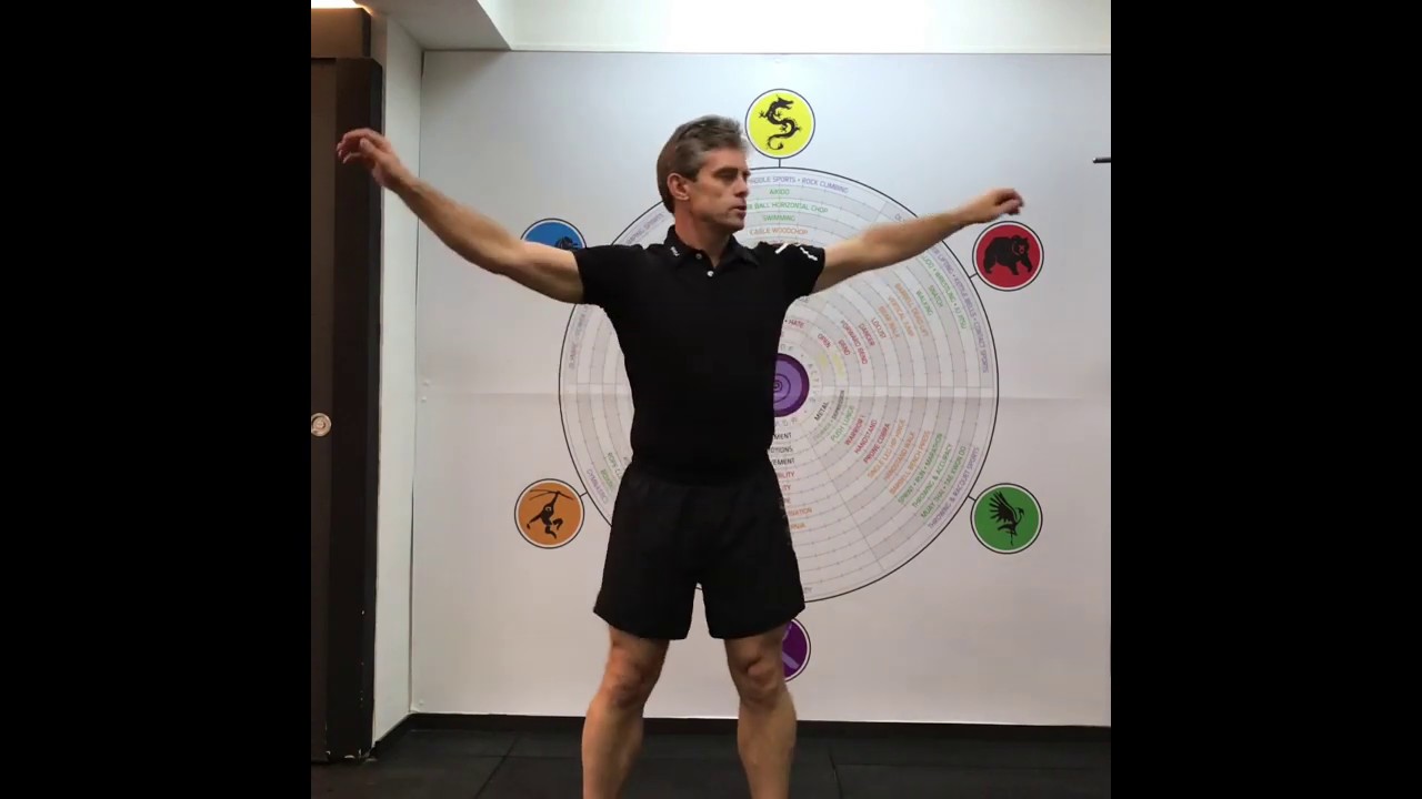 Tai Chi Twist dynamic body rotation exercise to warmup and open your qi ...
