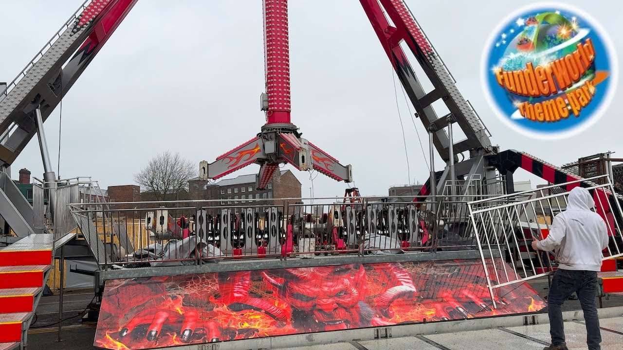 Funfair Ride Build Up Video - Darren Matthews Jnr. Red Devil ...