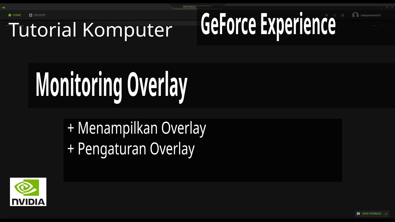 Tutorial NVIDIA GeForce Experience Performance Monitoring Overlay OSD ...
