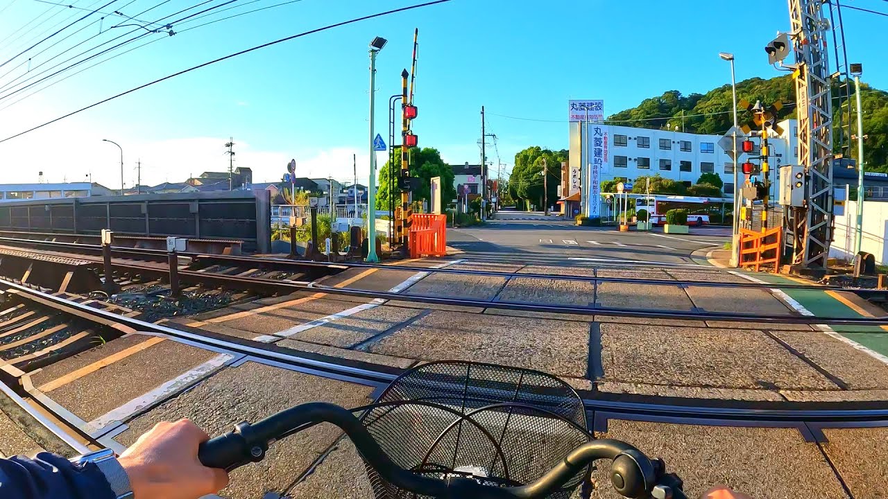 Cycling In Japan - Cycling Around Town On A Beautiful Morning - YouTube