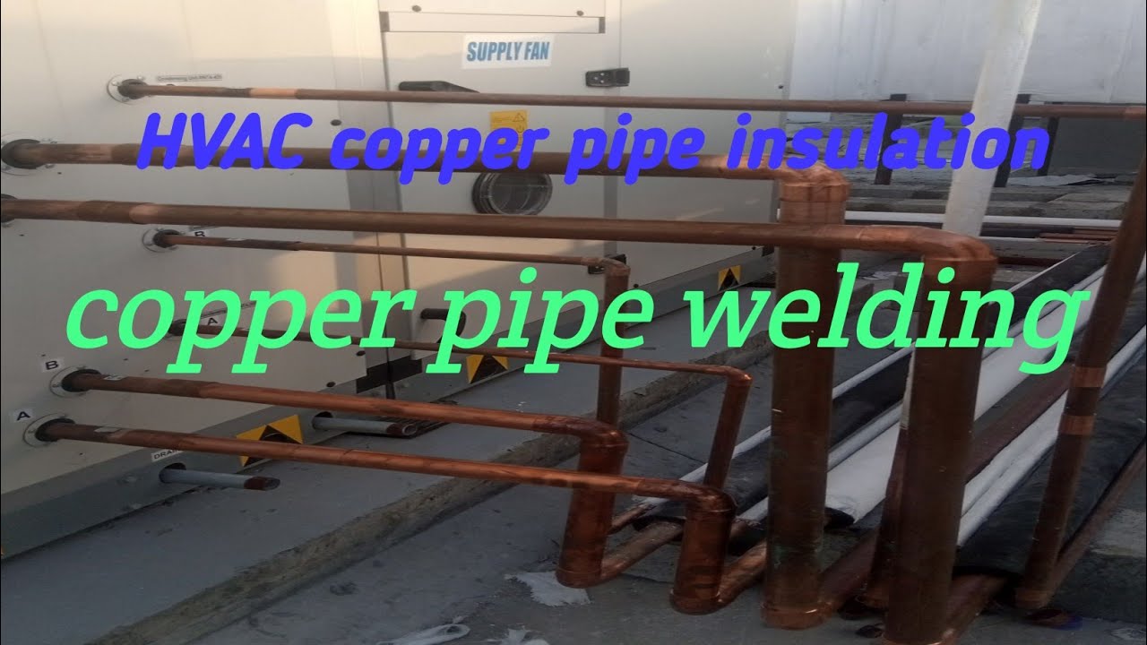 vrf outdoor pipe installation - YouTube