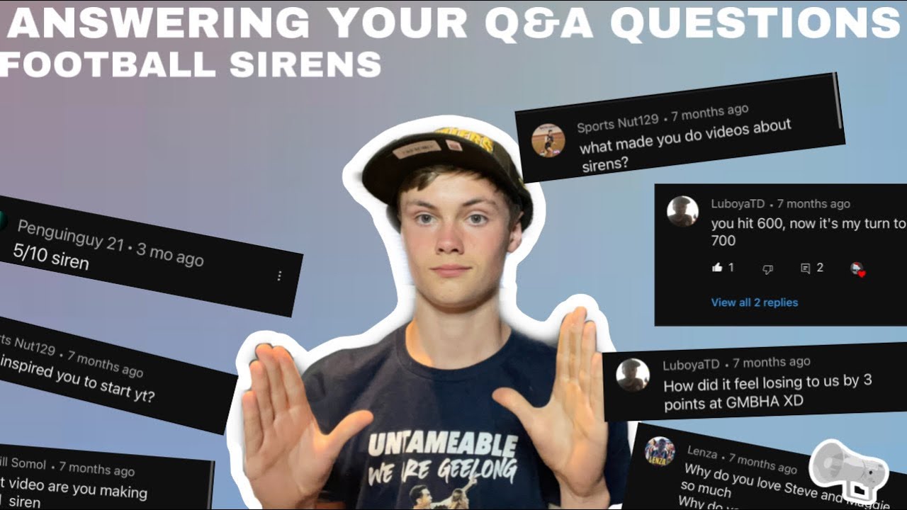 Answering All Your Q&A Questions | Football Sirens Q&A - YouTube