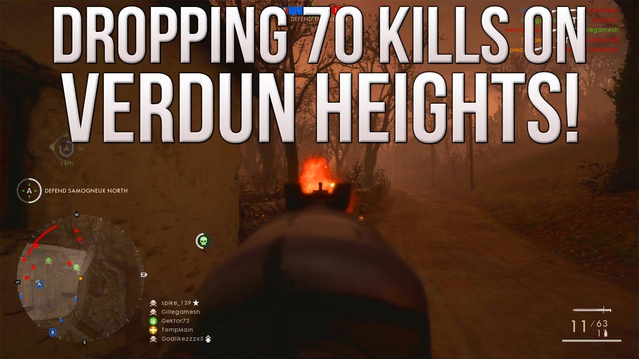 Dropping 70 Kills on "Verdun Heights"! (NEW BF1 French DLC - They Shall ...