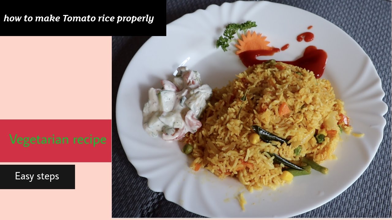 how to make tomato rice properly |Easy way to make tomato rise | tomato ...