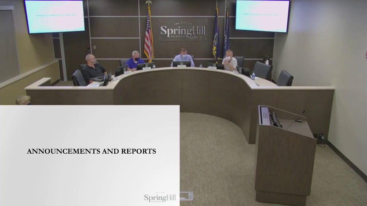 Spring Hill City Council regular meeting: July 23, 2020 - YouTube