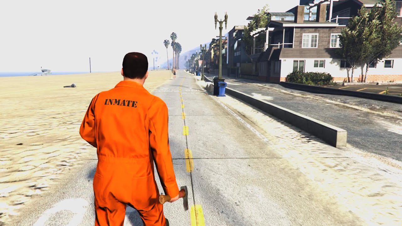 When a inmate escapes prison in GTA 5 - YouTube