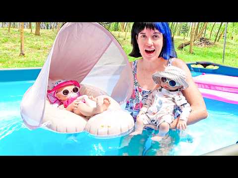 💦 PORTO DUE GEMELLI REBORN in SILICONE nella PISCINA GIGANTE per la PRIMA VOLTA! 😱🌴