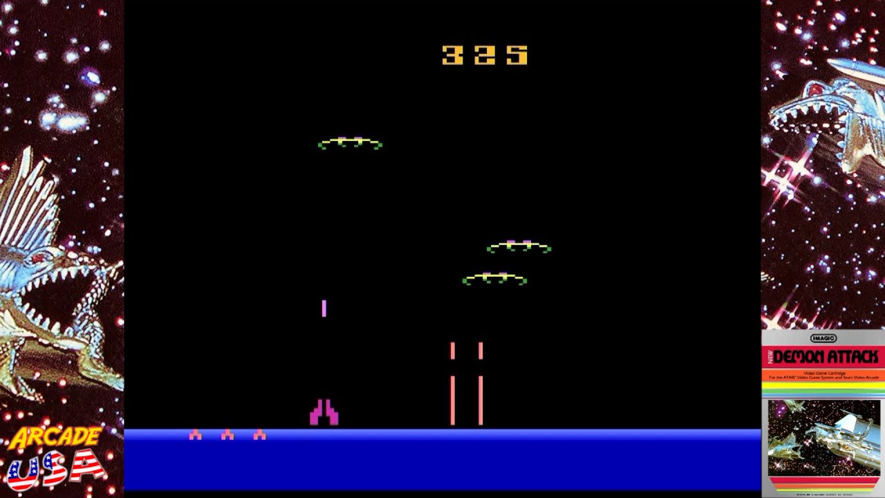 Demon Attack! (Atari 2600 - Imagic) - YouTube